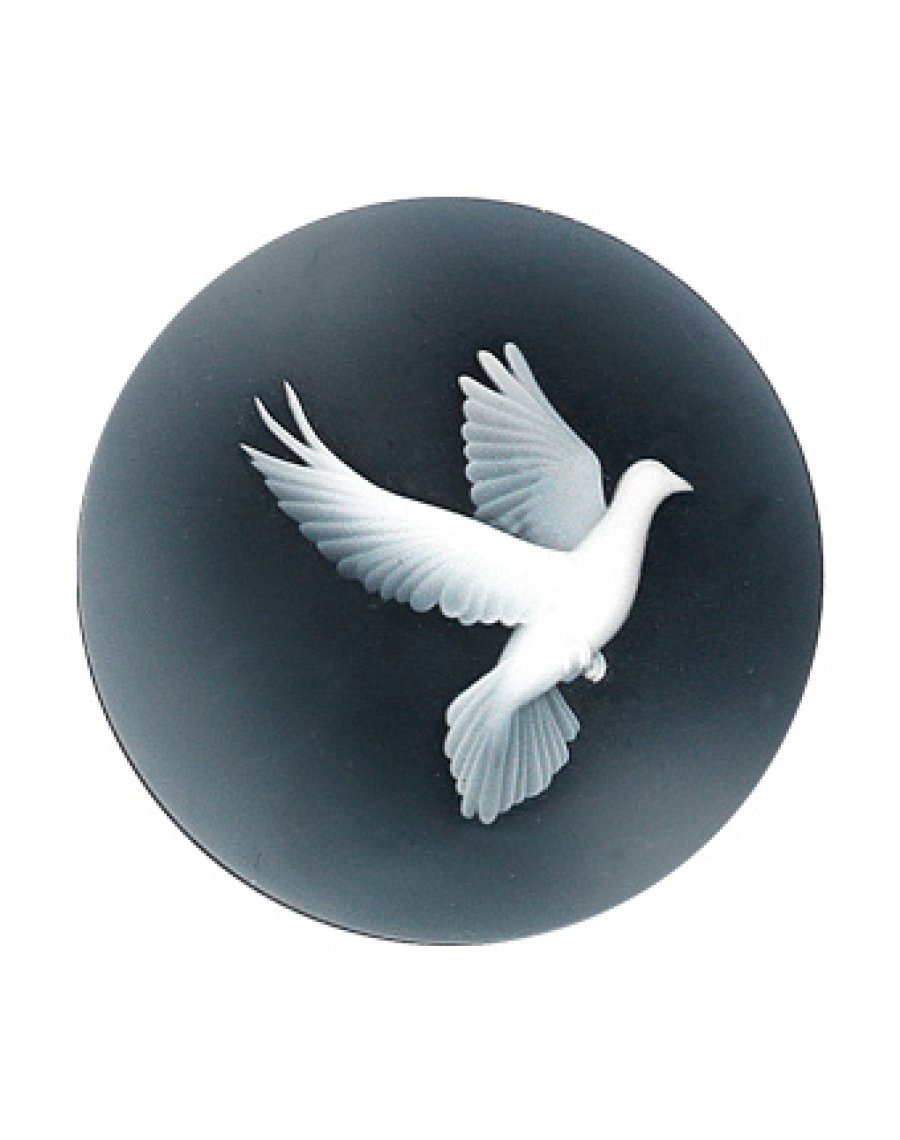 Grey Cameo Dove Disc | Virtue Keepsake
